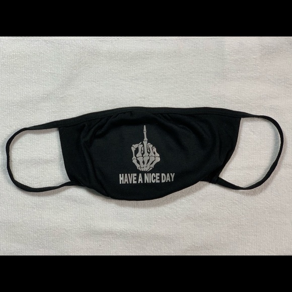 Accessories | Funny Middle Finger Face Mask Reflective | Poshmark